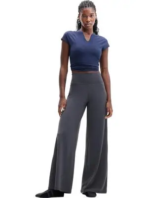 Athleta Transcend Ultra Wide Pant - Ash