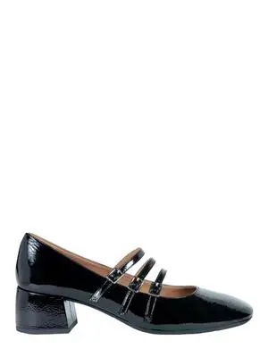 ROBERTO FESTA Triple-strap Patent Leather Pumps
