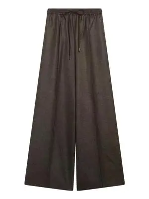 Max Mara Batavia Wool Trousers - Mud Brown