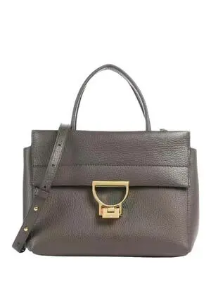 COCCINELLE Arlettis Pebbled-leather Tote Bag Grey