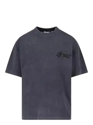 OFF-WHITE Logo-embroidered T-shirt