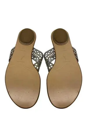 RENE CAOVILLA 2010s Crystal-embellished Thong Sandals