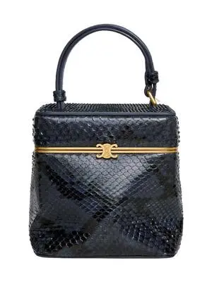 Celine Cube Frame In Python Navy