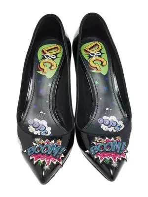DOLCE & GABBANA Lori Leather Heleed Pumps