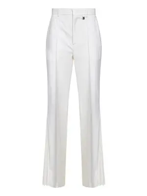 Giuseppe Di Morabito Giuseppe Di Morabito Women White Virgin Wool Flared Trousers Multicolor