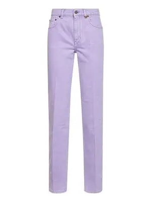 Chloé Lavender Fog Denim Straight Jeans - Multicolor