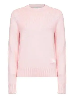 Burberry Peony Pink Cashmere Knit Sweater - Peony Pink