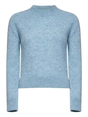 Dries Van Noten Dries Van Noten Women Light Blue Alpaca-Blend Texas Crewneck Sweater Multicolor