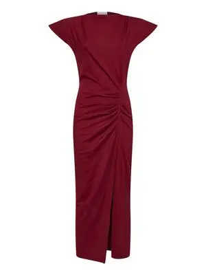 ISABEL MARANT ÉTOILE Marant Etoile Women Dark Burgundy Cotton Jersey Nadela Long Dress
