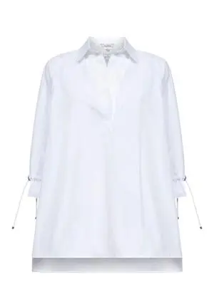 Max Mara White Cotton Poplin Mxmadorni Blouse - Salt