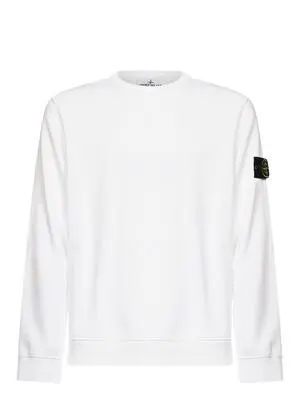 Stone Island Stone Island Men White Organic Stretch Cotton Crewneck Sweatshirt Multicolor