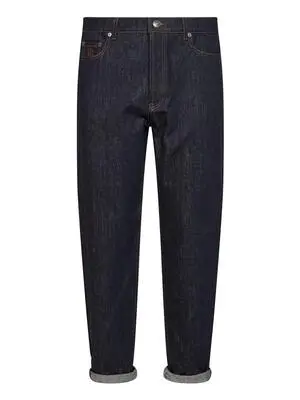 Brunello Cucinelli Brunello Cucinelli Men Blue Cotton Denim Iconic Fit Jeans Multicolor