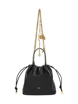 Chloé Black Icons Mini Shoulder Bag With Chain - Multicolor
