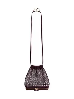 Alaïa Alaïa Women Garnet Red Le Pochon Drawstring Bag Multicolor