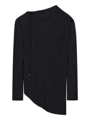 ALYSI Blusa Asimmetrica Crepe De Chine Blue