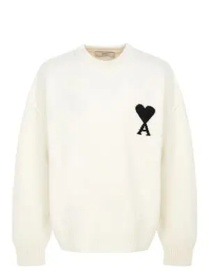 AMI Paris Ami Knitwear 'ivory' White