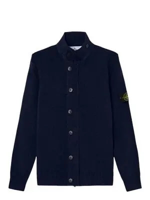 STONE ISLAND Stone Island Zip Up Cardigan 'navy'