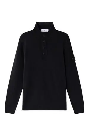 Stone Island Stone Island Half Zip Up Knitwear 'black' Black