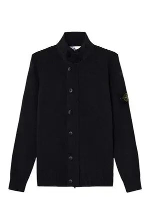 STONE ISLAND Stone Island Zip Up Cardigan 'black'