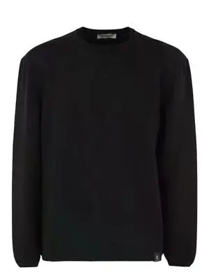 PREMIATA Ribbed-detail Crew Neck Sweater