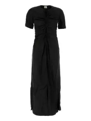 Isabel Marant Étoile Louane Ruched Maxi Dress - Black