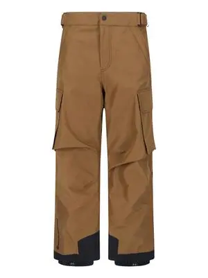 Moncler Technical Fabric Ski Trousers Brown