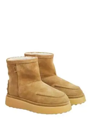 TOD'S Shearling-lined Ankle Boots Neutrals