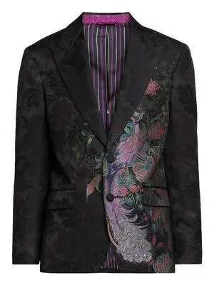 ETRO Peacock Wool Blend Blazer