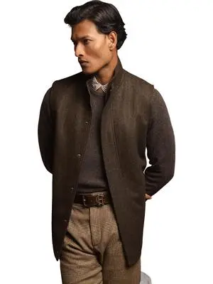 HOLLAND COOPER Men's Country Classic Tweed Gilet Herringbone Men's