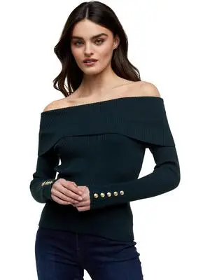 Holland Cooper Bardot Knit Deep Emerald