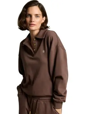 HOLLAND COOPER Barton Quarter Neck Sweat