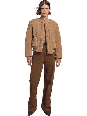 Holland Cooper Teddy Bomber Jacket Tan