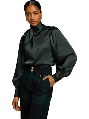 Holland Cooper Ariella Blouse Emerald