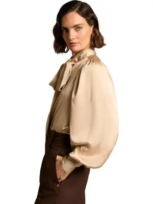 Holland Cooper Ariella Blouse Champagne