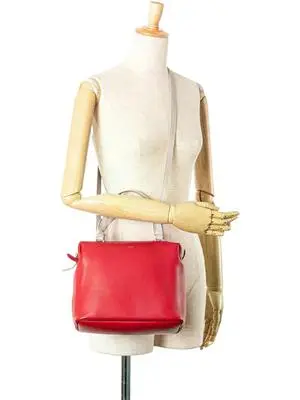 CELINE 2017 Small Leather Soft Cube Bag Satchel
