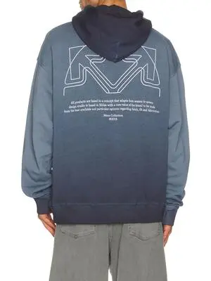 OFF-WHITE Off-white Offline Half Arrow Skate Hoodie In Blue