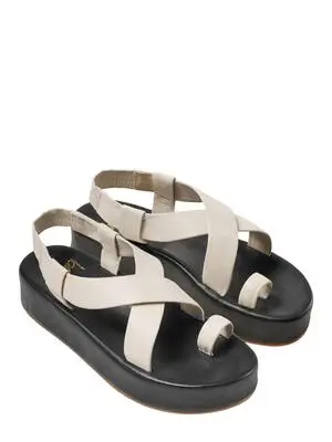 BEEK Caracara Leather Platform Sandal