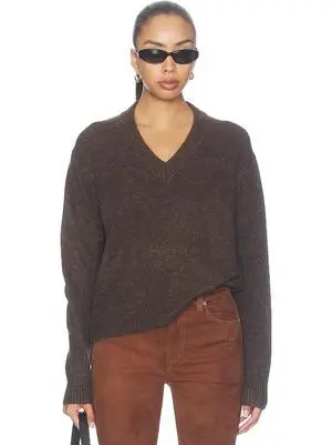 JOHN & JENN BY LINE John & Jenn By Line Charlie Sweater In Chocolate.