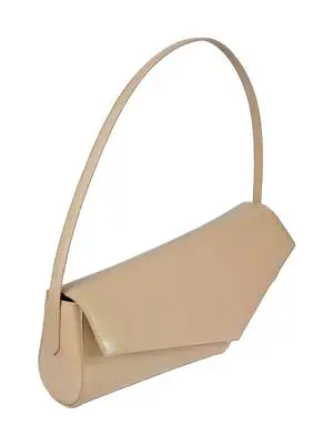 JIL SANDER Geometric-flap Leather Shoulder Bag