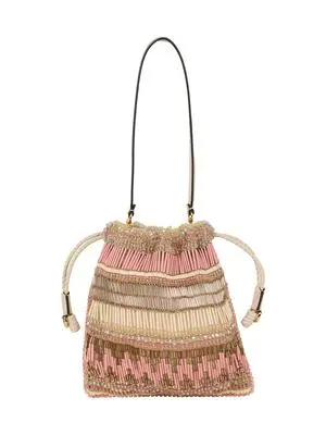 Etro Small Kalispera Shoulder Bag With Leather Embroidery Multi