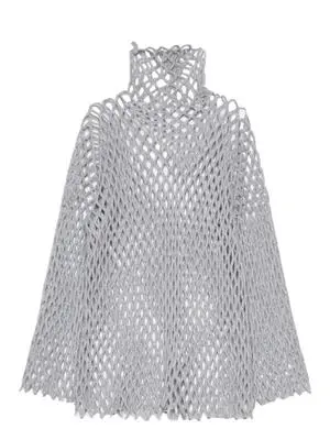Sportmax Sportmax Fiesta Open-Knit Knitted Sweater Gray