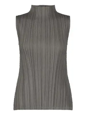 ISSEY MIYAKE Pleats Please Issey Miyake Mellow High-Neck Pleated Top