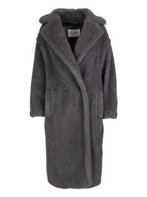 Max Mara Max Mara Teddy1 Oversized Coat Medium Grey