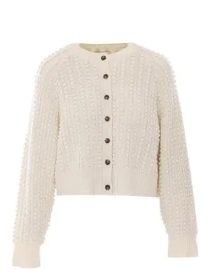 Loulou De Saison Edie Knitted Cardigan - White