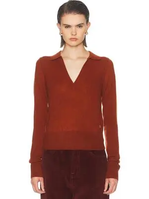 ETERNE Eterne Vance Cashmere Sweater In Red