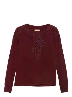 ERMANNO SCERVINO Lace-embellished Sweater