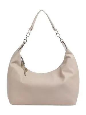 Liu Jo Grained-effect Chain-link Shoulder Bag Neutrals