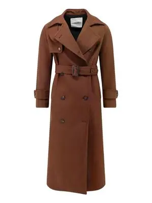 HEVO Rivabella Double-breasted Belted Trench Coat