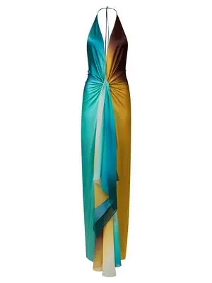 SILVIA TCHERASSI Dixon Silk-Blend Maxi Dress