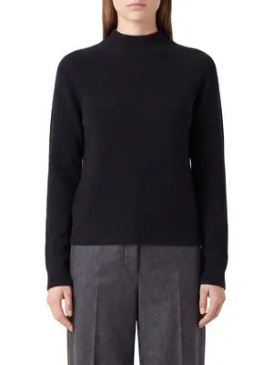 SA SU PHI Turtleneck Jumper In A Cashmere And Silk Blend Black